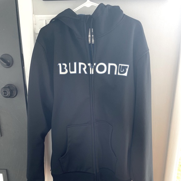 Burton | Sweaters | Burton Zip Up Sweatshirt Xl Vail Logo | Poshmark